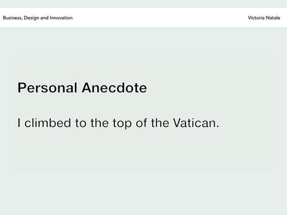 Personal Anecdote | PPT