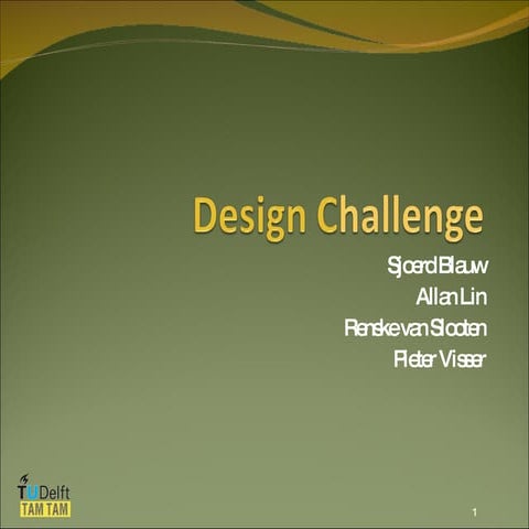 Design Challenge Final Presentation | PPT