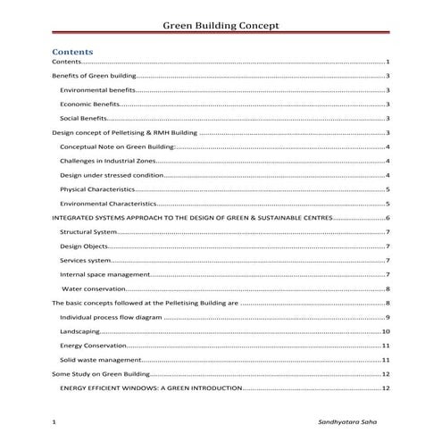 Design concept of Green Building | PDF