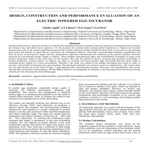 Design, construction and performance evaluation of an electric powered ...