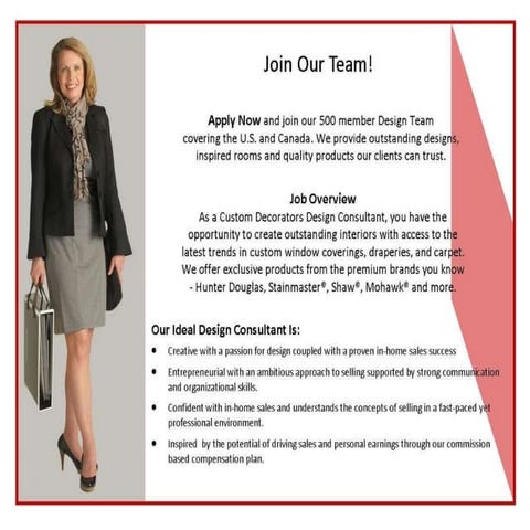 Interior Design Consultant Job Posting | PPT