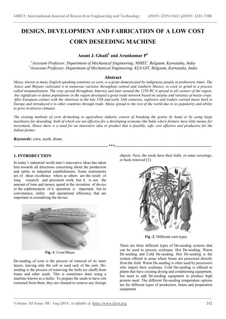 Design and Fabrication of Multi-purpose Agriculture Machine | PDF ...