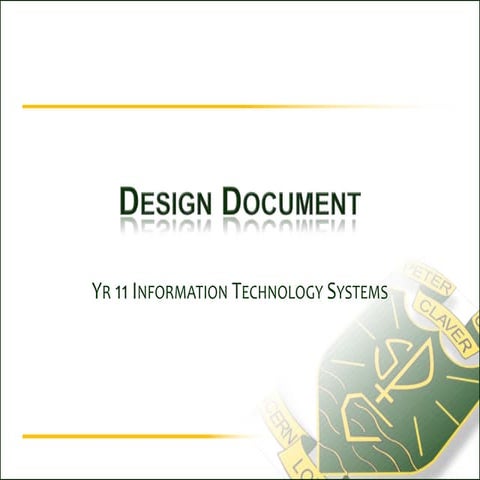 Design document | PPTX