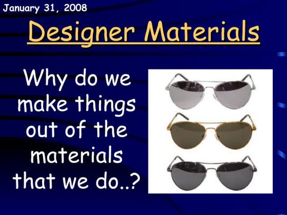 Materials ok - theory and example (chair) | PPT