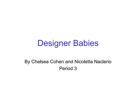 designer babies | PPT