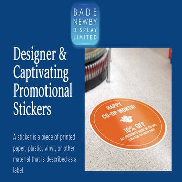 Designer & Captivating Promotional Stickers | PPT