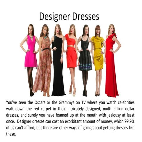 Designer dresses | PPT | Women\'s Clothing | Women\'s Fashion