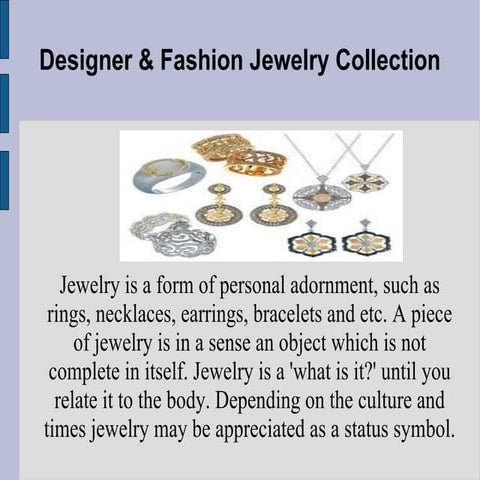 Designer & fashion jewellery collection | PPT