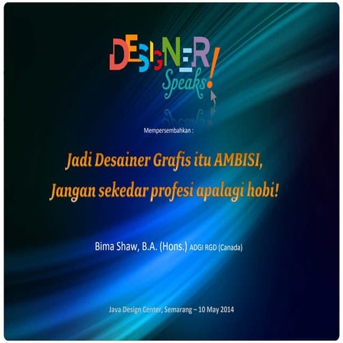 DESIGNER SPEAKS | PPT