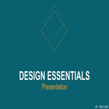 Design essentials | PPTX
