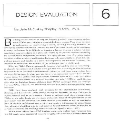 Design Evaluation | PDF