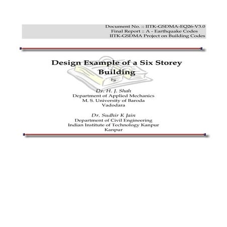 Design example of a six storey building project report | PDF
