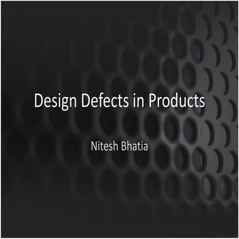Design Flaws In Products | PPTX