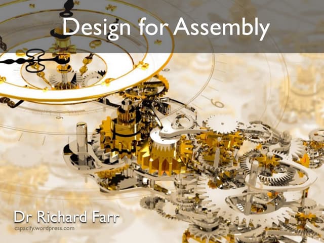 Design for manufacturing and assembly | PDF