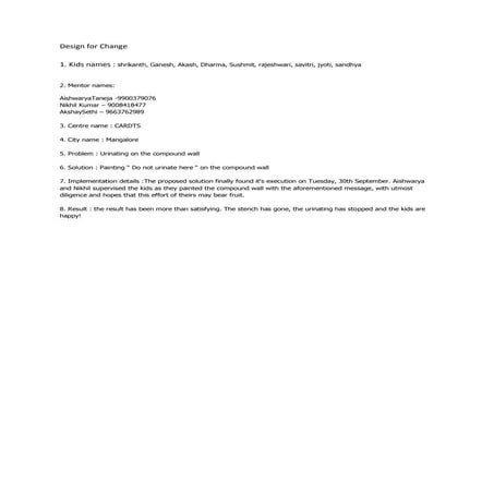 Design for change | DOCX