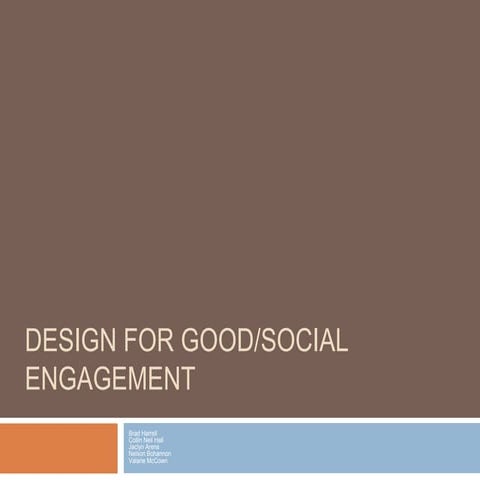 Design for good | PPT