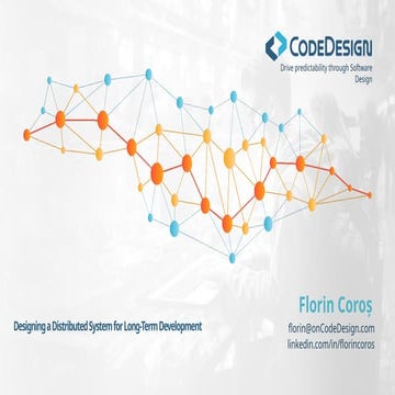 Designing a Distributed System for Long-Term Development | PPTX | Web ...