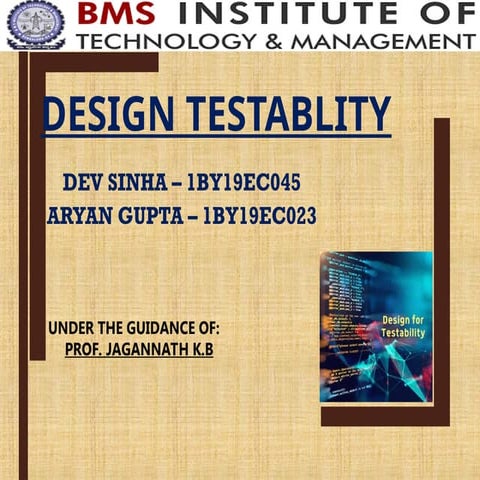 Level sensitive scan design(LSSD) and Boundry scan(BS) | PPT
