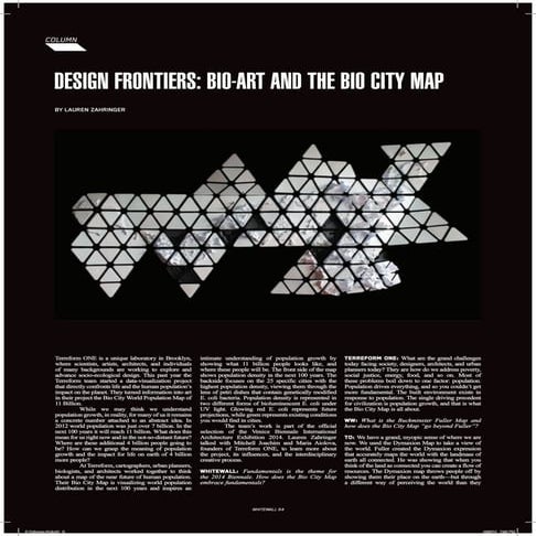 Design frontiers summer 2014, Whitewall Magazine | PDF