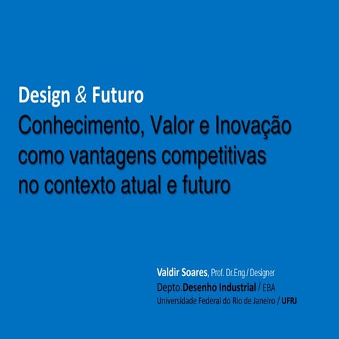 Design & Futuro | PDF