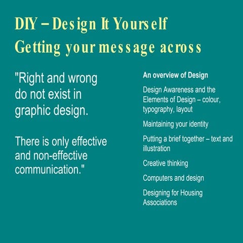 Design Getting Your Message Across | PPT