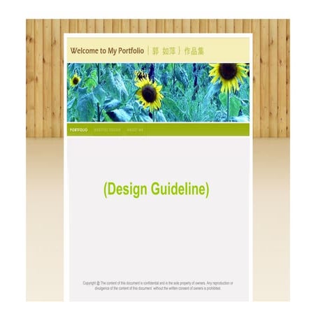 My Works About Design Guideline | PPT