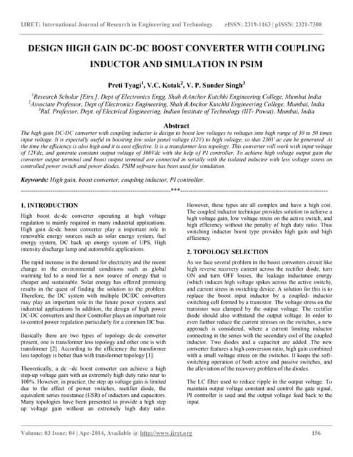 Choice of converter configuration | PPTX | Consumer Electronics | Technology & Computing