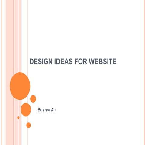 Design ideas for website | PPT