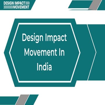 Design Impact Movement In India | PDF