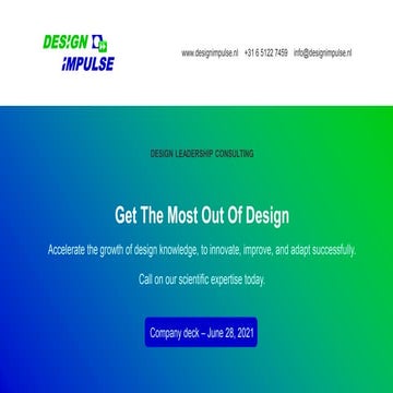 Design Impulse - Company deck | PPT