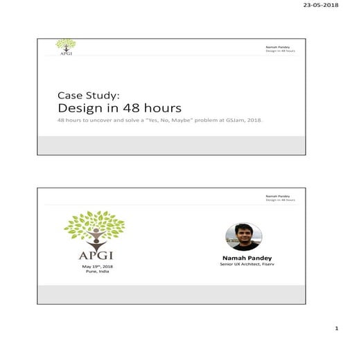 Design in 48 hours namah pandey | PDF