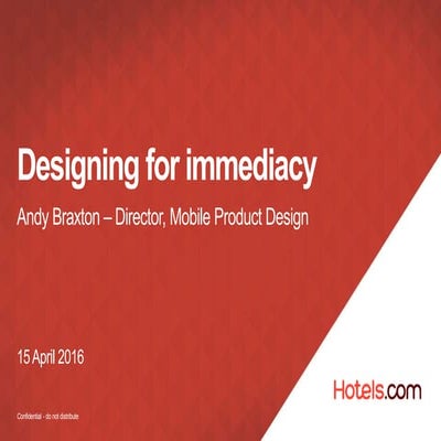 Designing for Immediacy | PPTX
