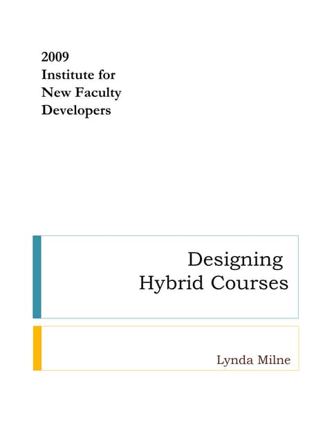 Designing Educational Development Programs | PDF