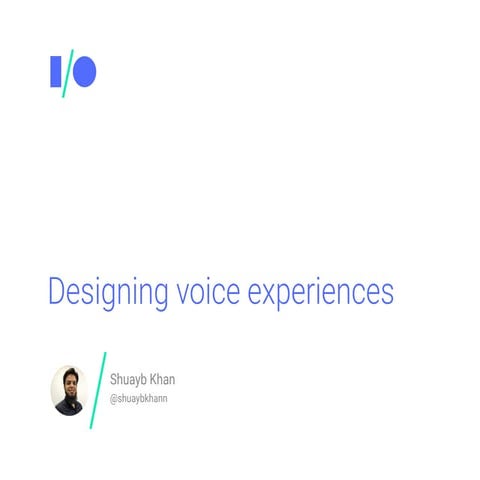 Designing Voice Experiences | PDF
