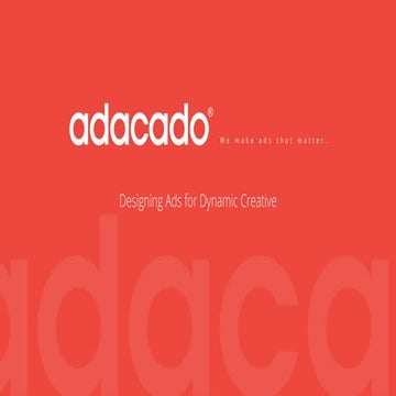 Designing ads for dynamic creative | PDF