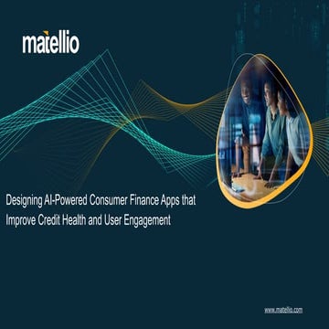 Designing AI-Powered Consumer Finance Apps that Improve Credit Health ...