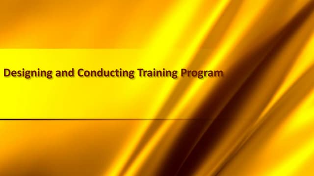 Training & development | PPTX