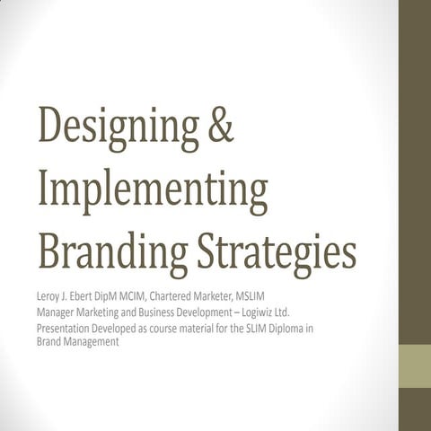 Branding challenges and opportunities