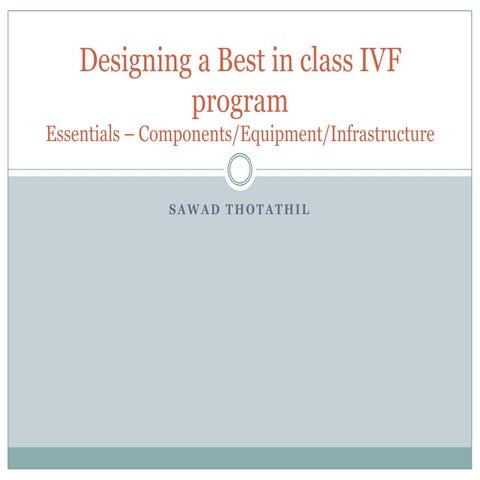 IVF program design | PPT