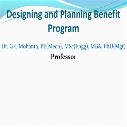 Designing and planning employee benefit program | PPT | Government ...