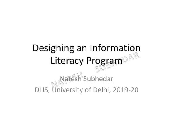 Basic literacy program | PPT