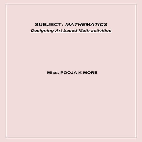 Designing art based math activities convert decimal into fraction and ...