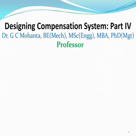 Designing compensation system | PDF