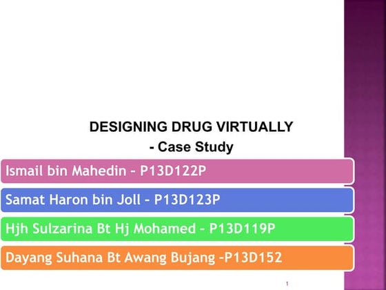 Wk 5 case 1 designing drug virtually | PDF