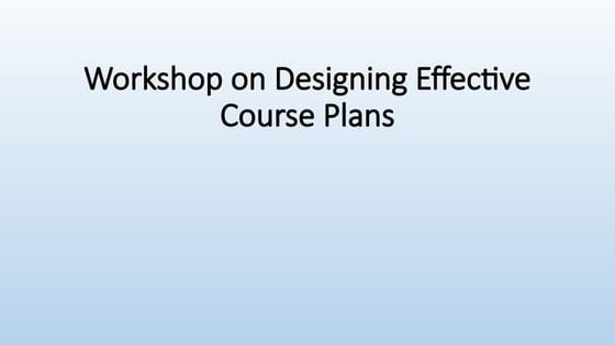 Crafting Effective Tables Of Specifications Tos Pptx