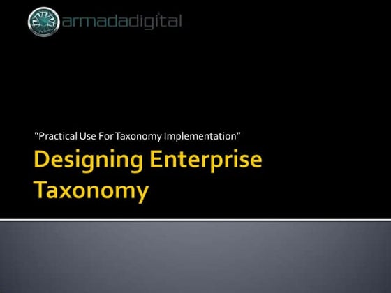 Building an Enterprise Taxonomy Solution | PDF | Computing | Technology & Computing