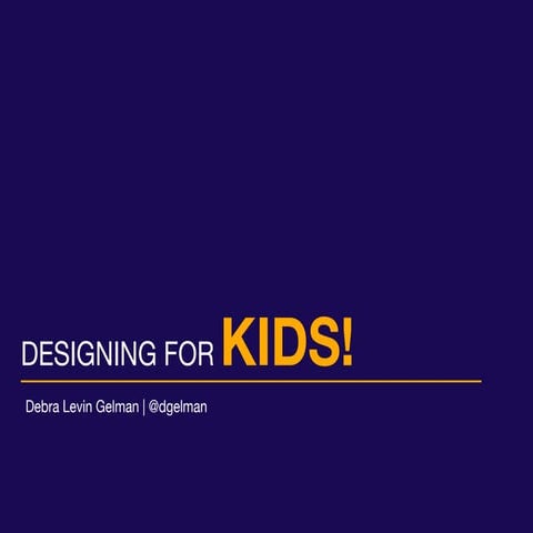 Designing For Kids | PDF