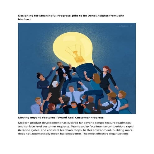 Beyond Features: How Customer Progress Drives Innovation | Jobs to Be ...
