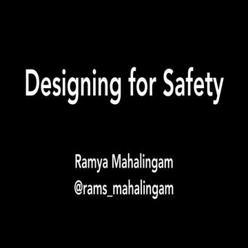 Designing for safety | PPT