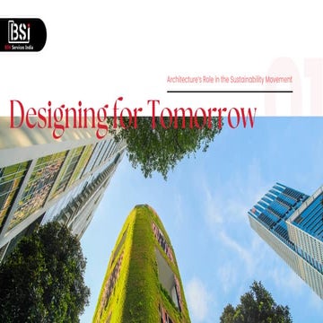 Designing for Tomorrow – Architecture’s Role in the Sustainability ...
